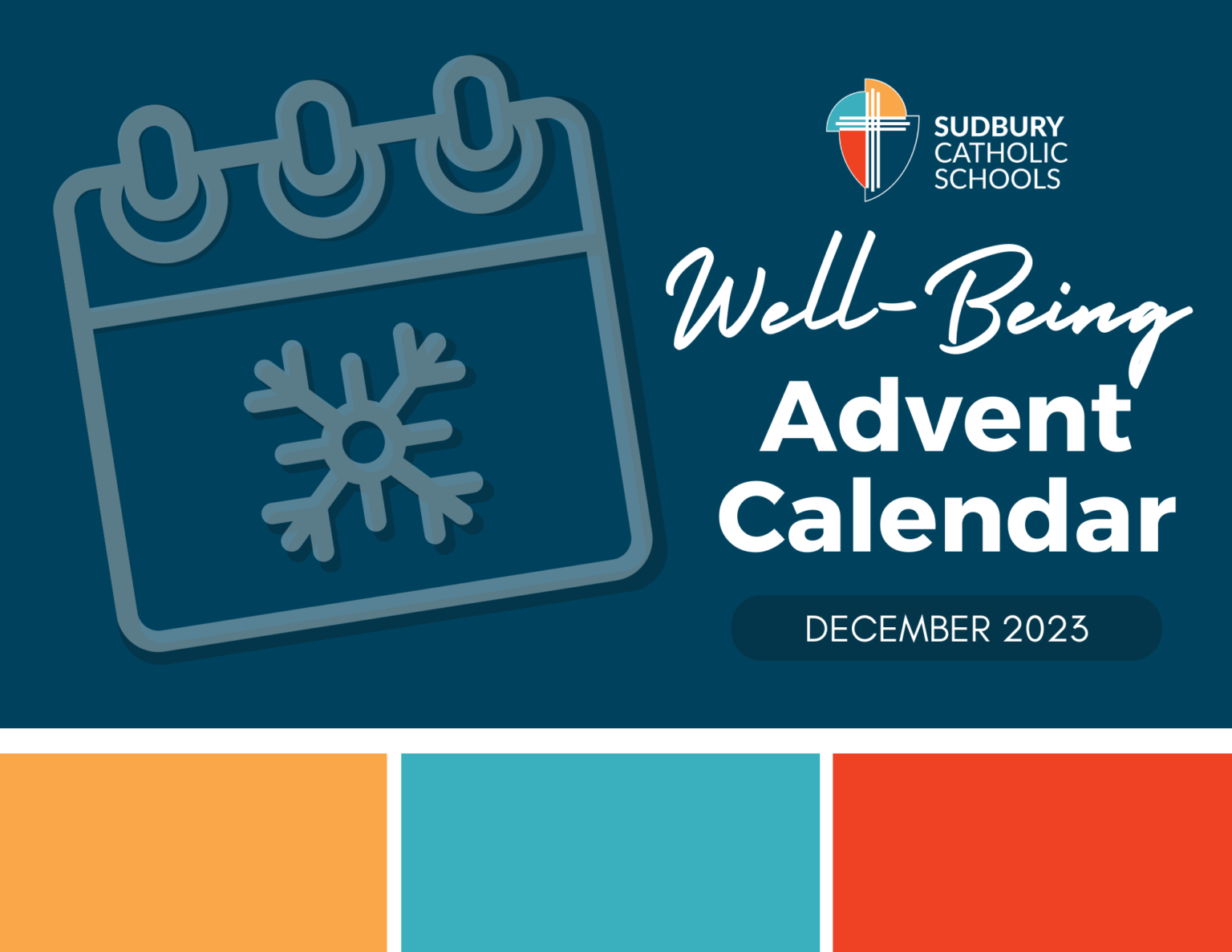 Well-Being Advent Calendar - Sudbury Catholic District School Board