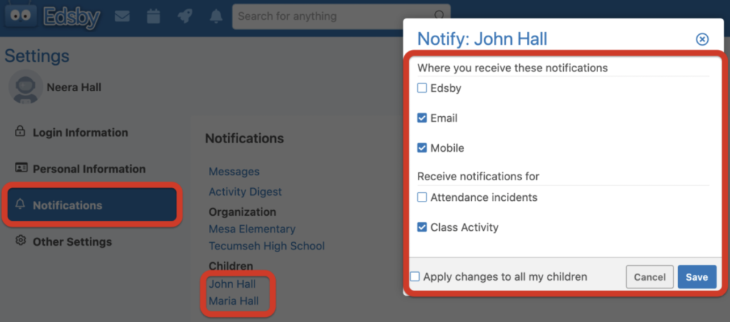 Edsby for Parents - Sudbury Catholic District School Board